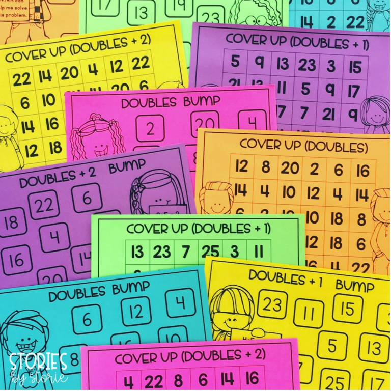 Math Games for Doubles, Doubles +1 and Doubles +2