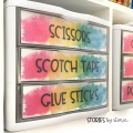 Sterilite Drawer Labels for Classroom and Home Office Organization