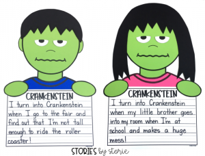 Crankenstein Craft and Writing Activity for the Primary Classroom