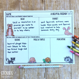 Squirrel's New Year's Resolution - Activities for the Primary Classroom