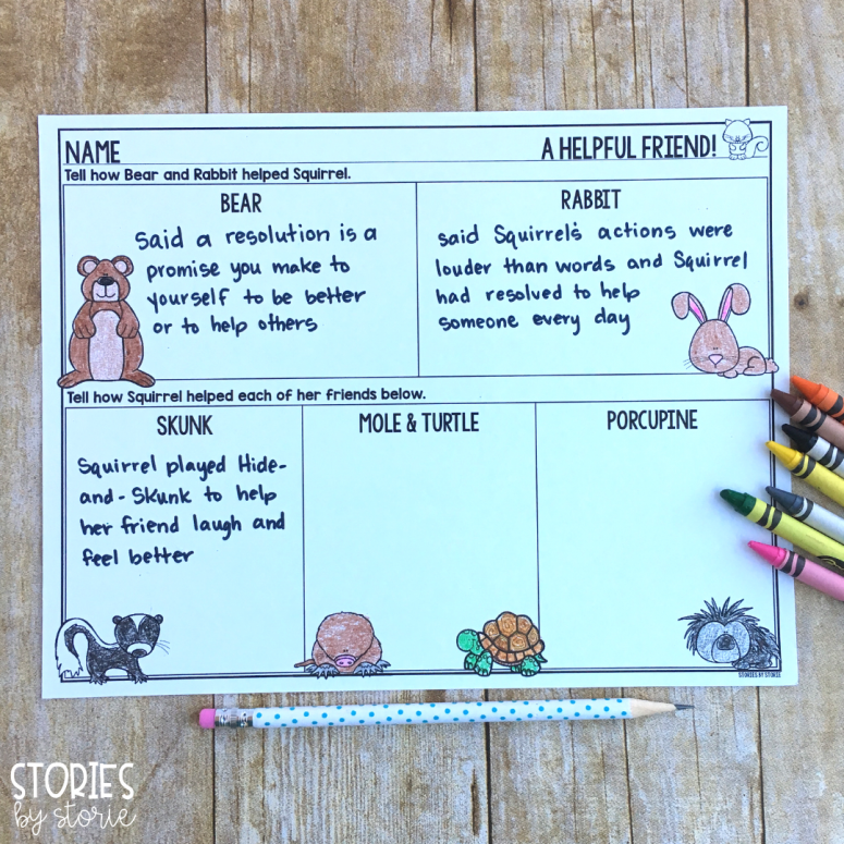 Squirrel's New Year's Resolution - Activities for the Primary Classroom