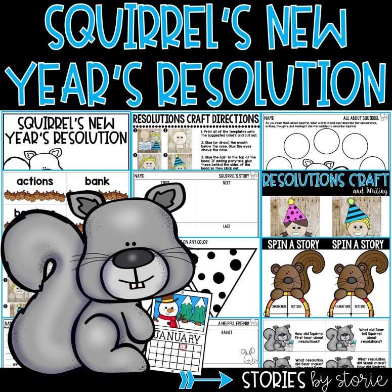 Squirrel's New Year's Resolution - Activities for the Primary Classroom