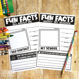 School's First Day of School Activities for the Primary Classroom