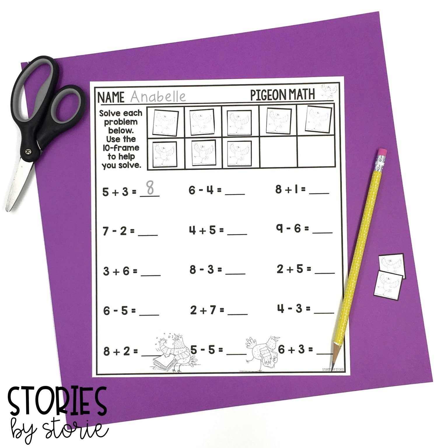 Pigeon Math - Freebies for the Primary Classroom
