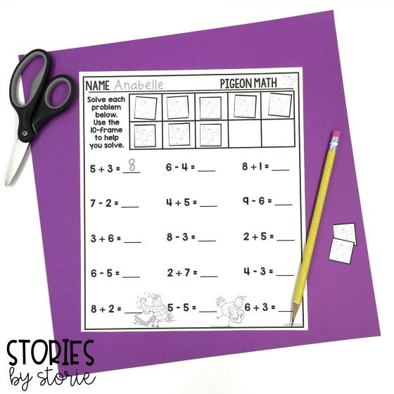 Pigeon Math - Freebies for the Primary Classroom