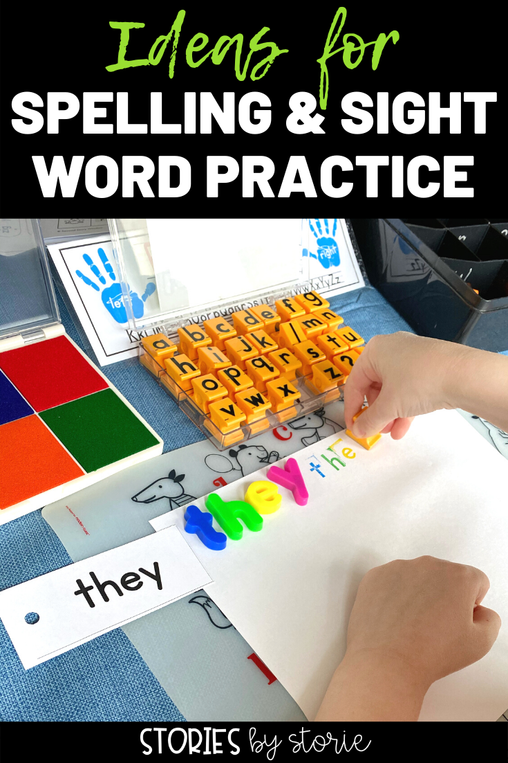 Ideas for Spelling and Sight Word Practice