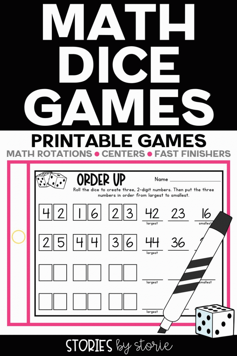 Math Dice Games