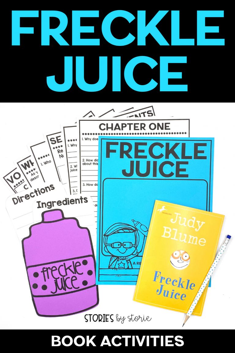 Freckle Juice Activities