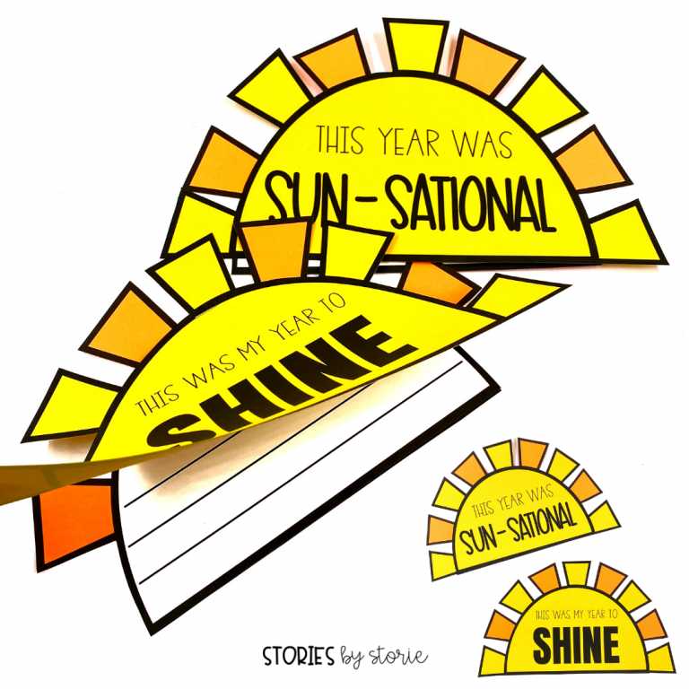 End of the Year Writing Crafts