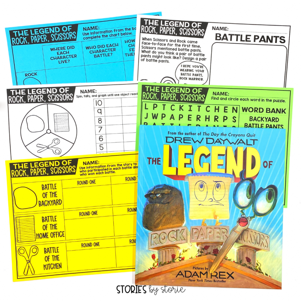 The Legend of Rock, Paper, Scissors Activities