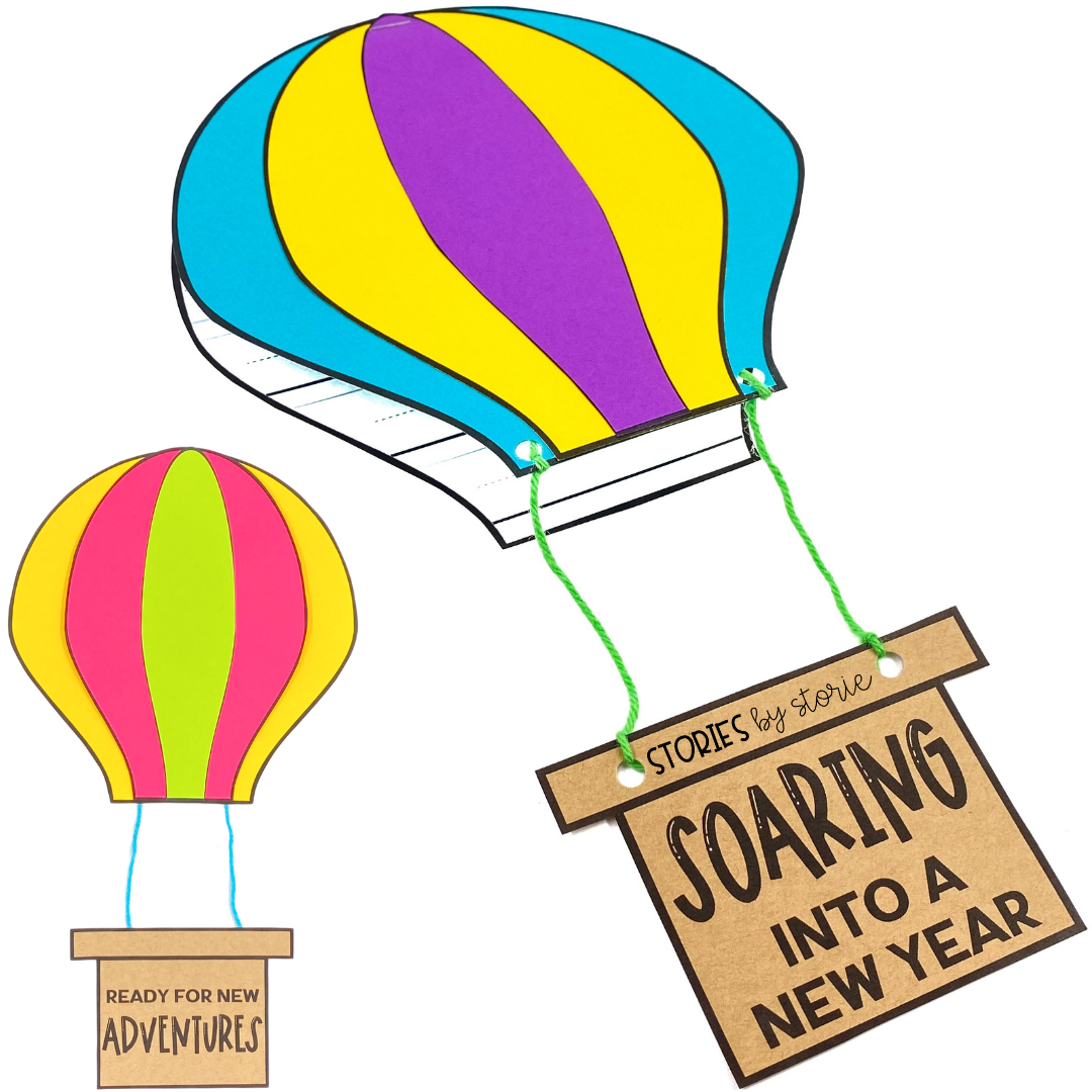 back to school hot air balloon writing craft 02