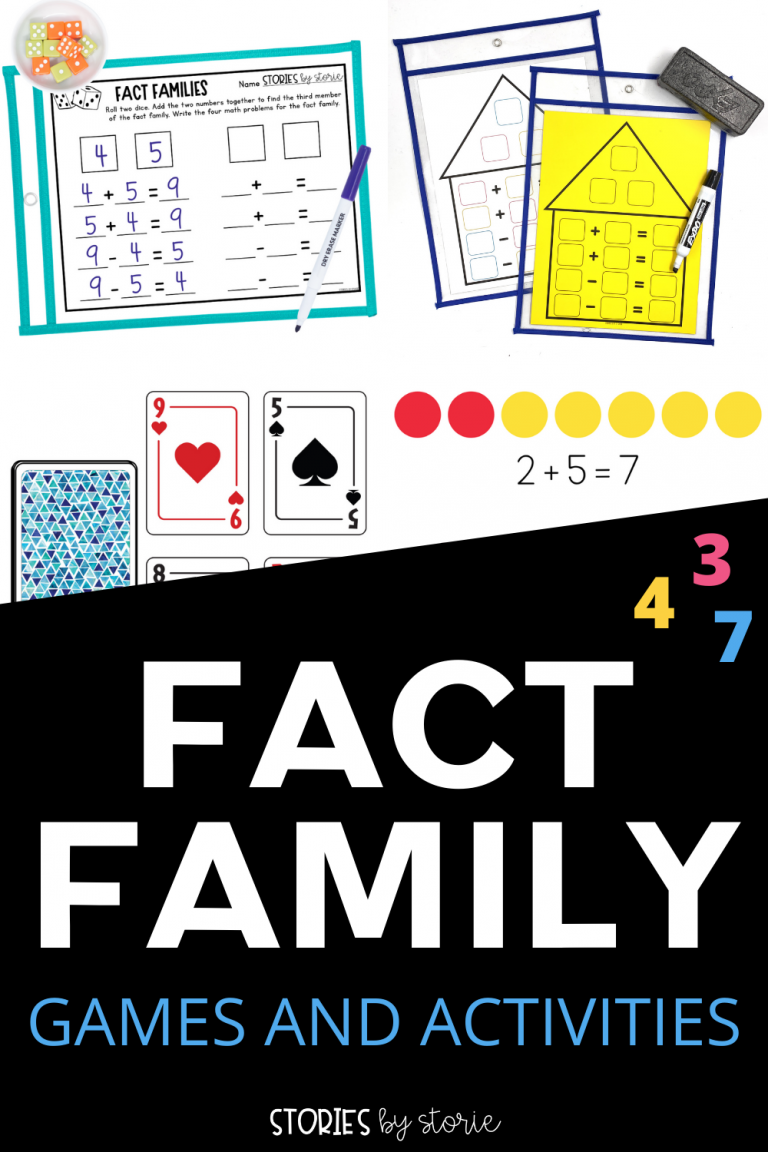 Fact Family Games and Activities