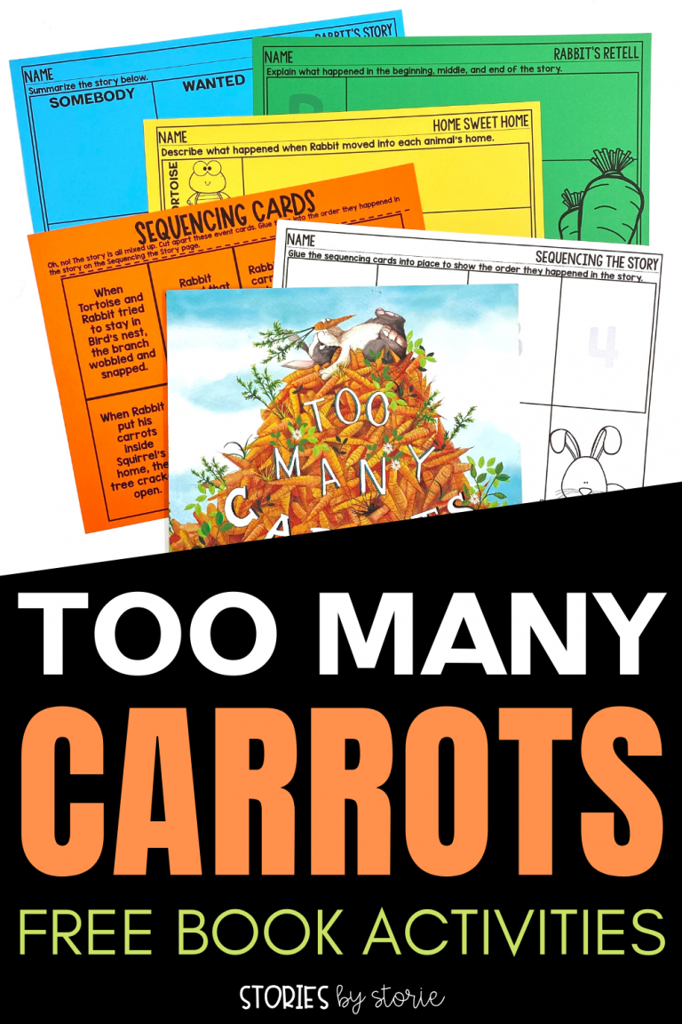 Too Many Carrots Activities