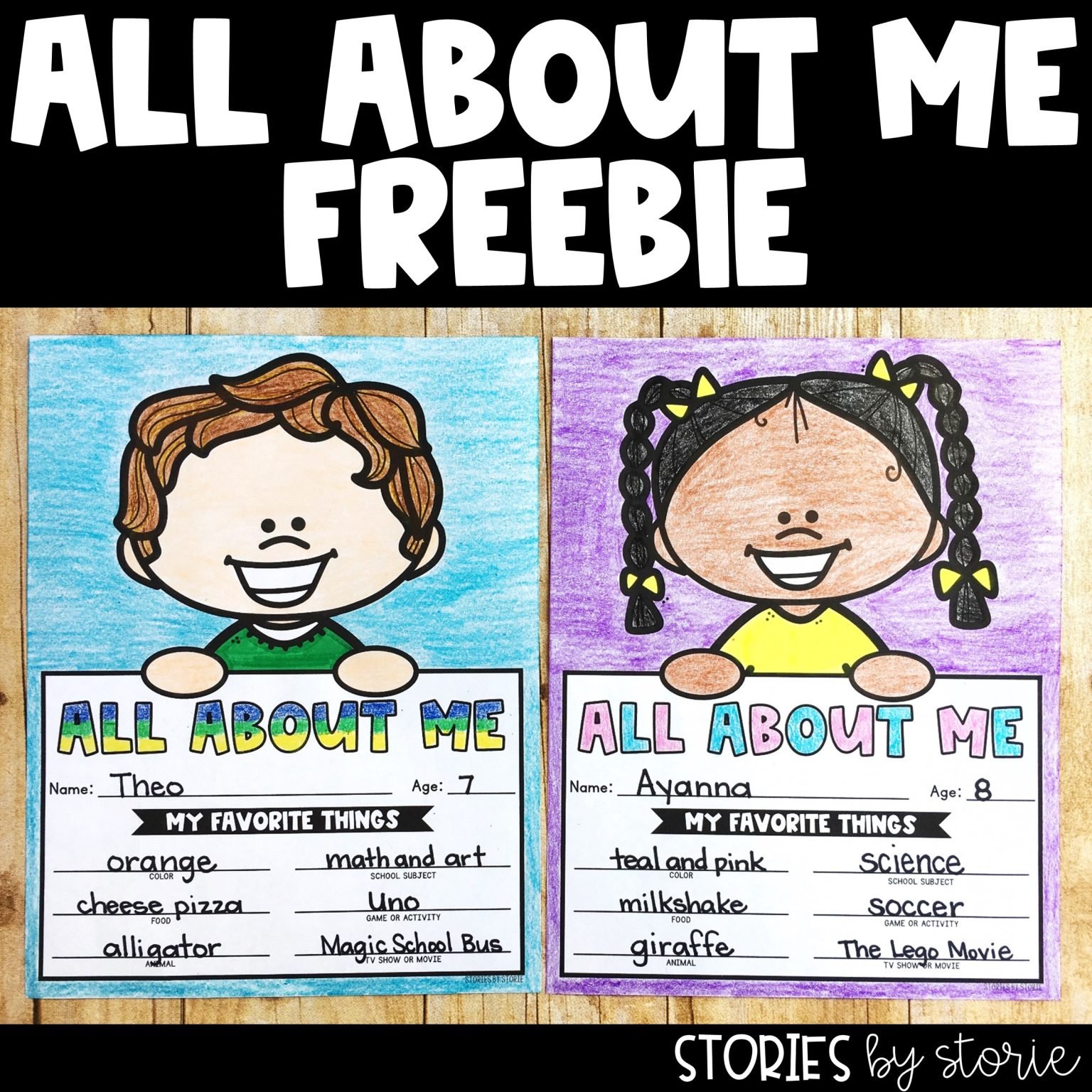 All About Me Freebie Square Cover