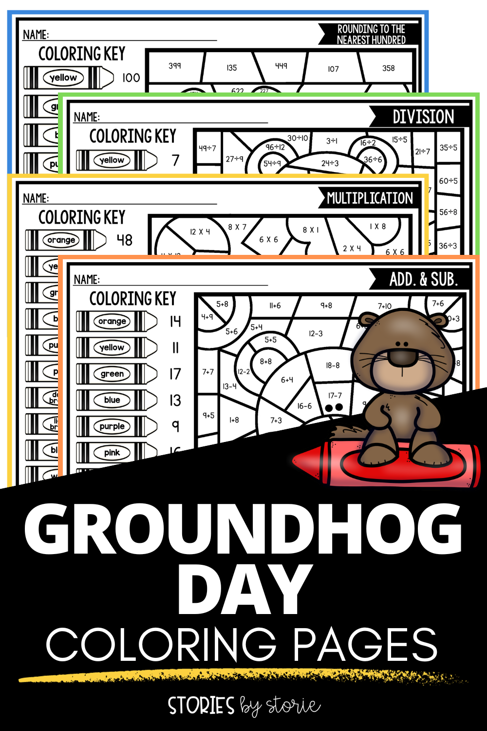 Groundhog Day Coloring Pages